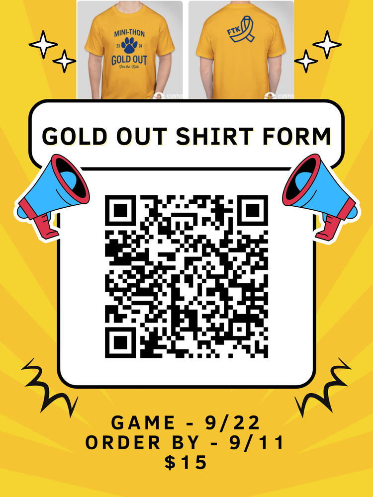Final Call for Gold Out Shirts | Maple Shade High School